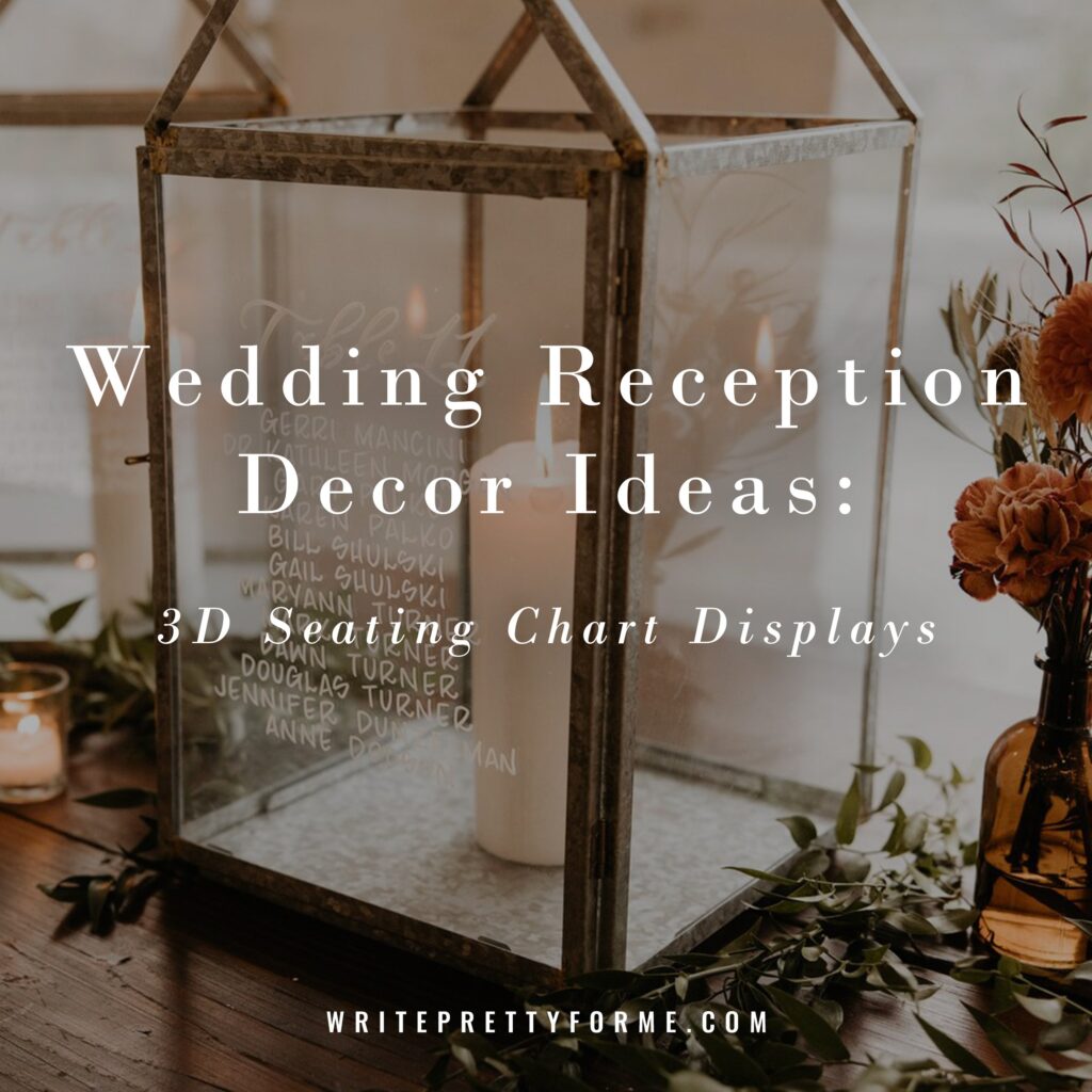 Dollar tree wedding seating chart | Beachweddingtips.com